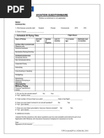 Hypertension Pre-Evaluation Questionnaire | PDF