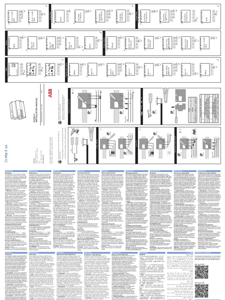 A43-A44 Installation Manual - Id | PDF | Electromagnetism | Electricity