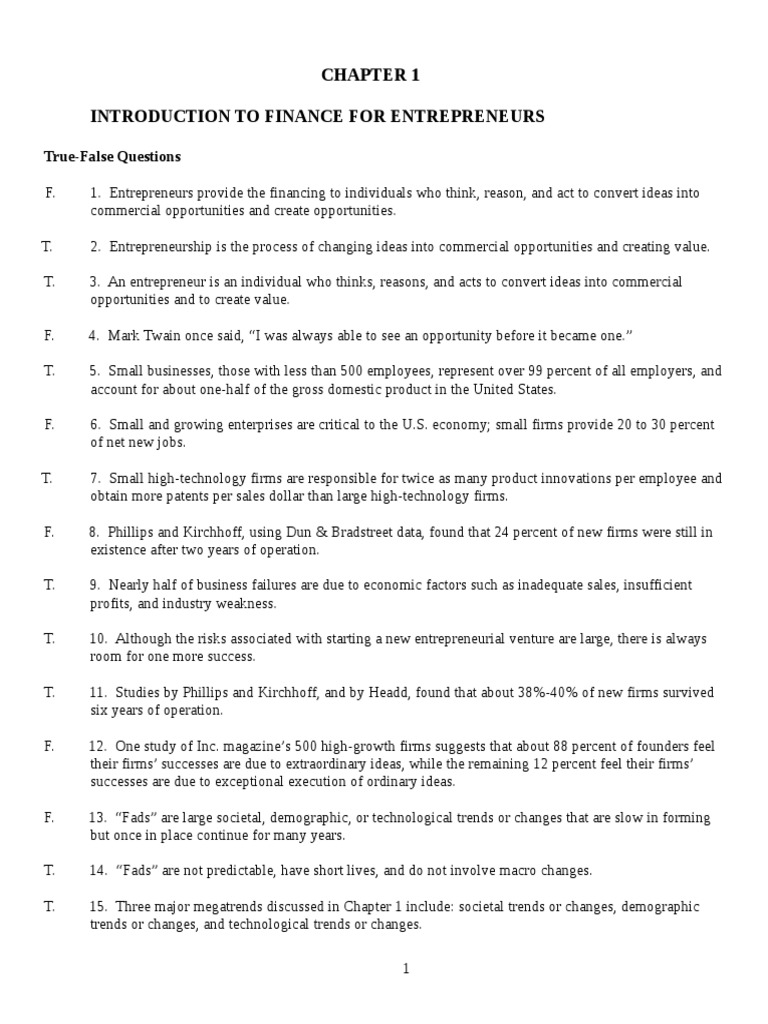 Principles of Entrepreneurial Finance | PDF | Corporate Finance ...