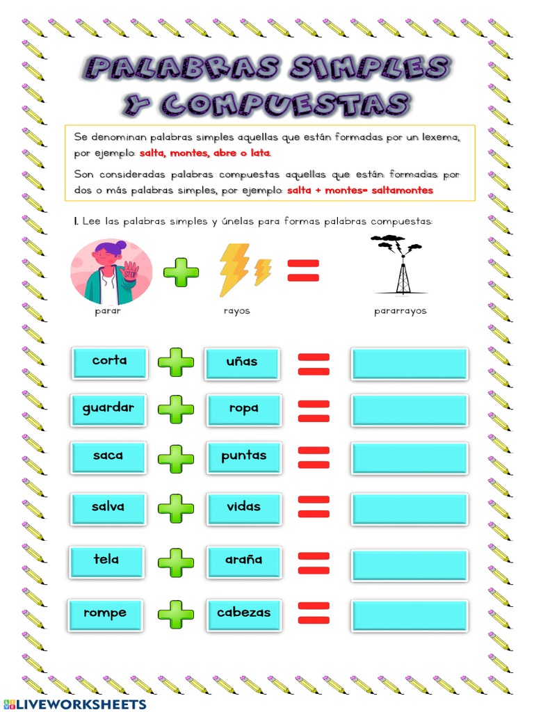 Palabras Compuestas Y3 | PDF