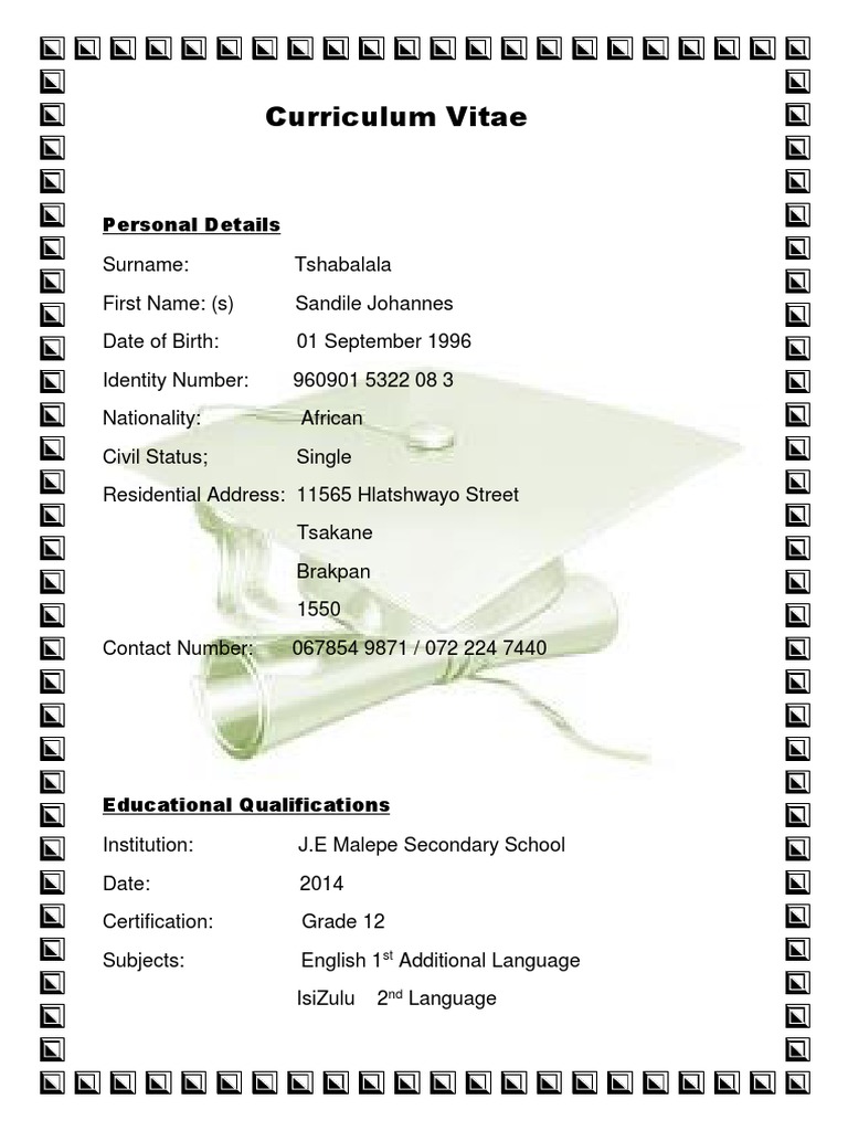 Sandile Cv.. | PDF