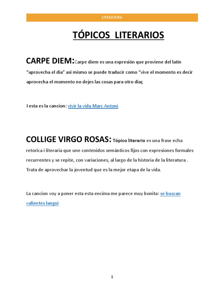 Topicos Literarios | PDF