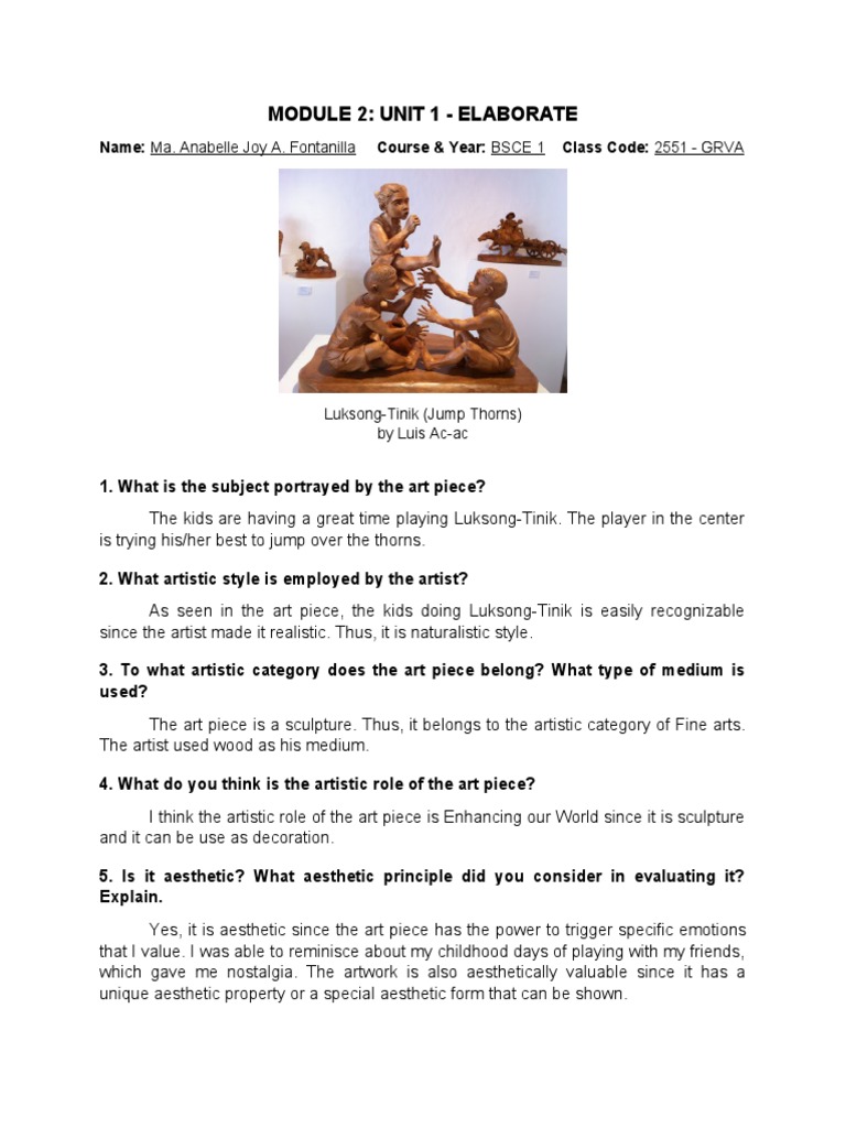 Module 2 Elaborate | PDF