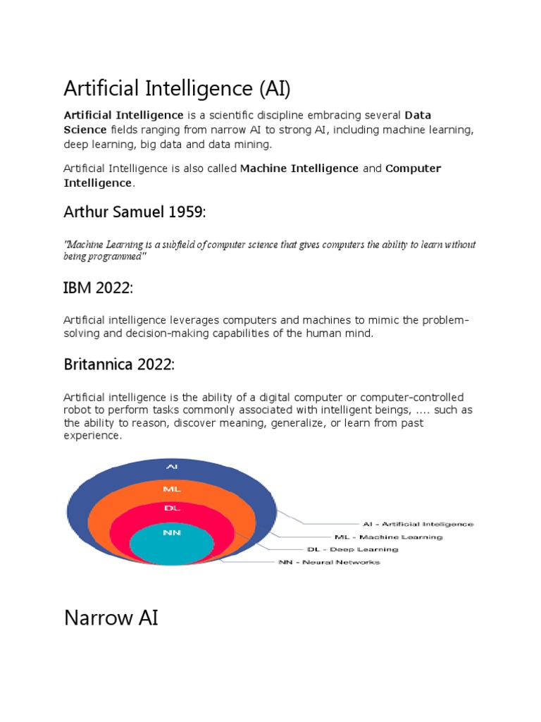 Artificial Intelligence | PDF | Artificial Intelligence | Intelligence (AI) & Semantics