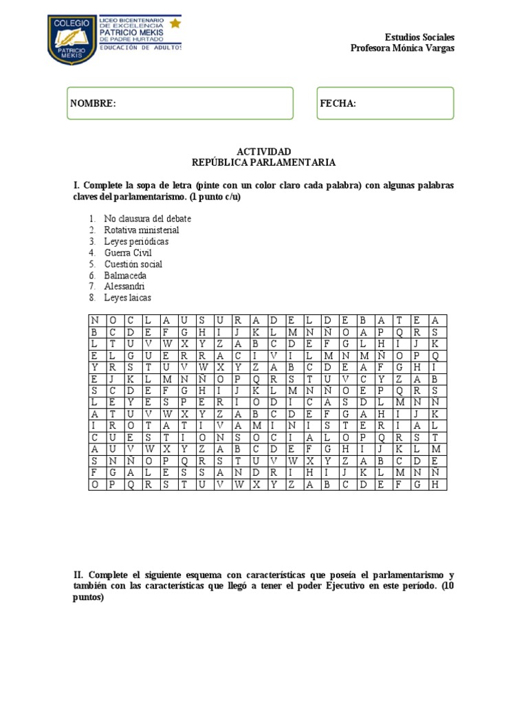 Características de la República Parlamentaria | PDF | Chile