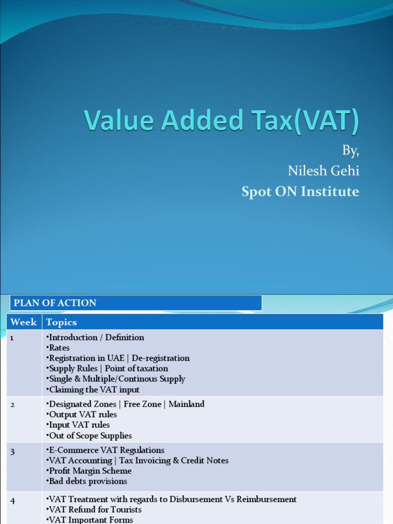 VAT Study Material Y2021 | PDF | Value Added Tax | Taxes