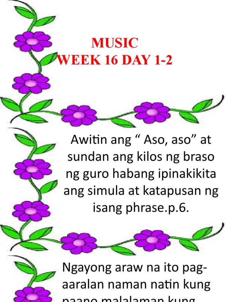 Week 16 Mapeh Day 1 5 | PDF