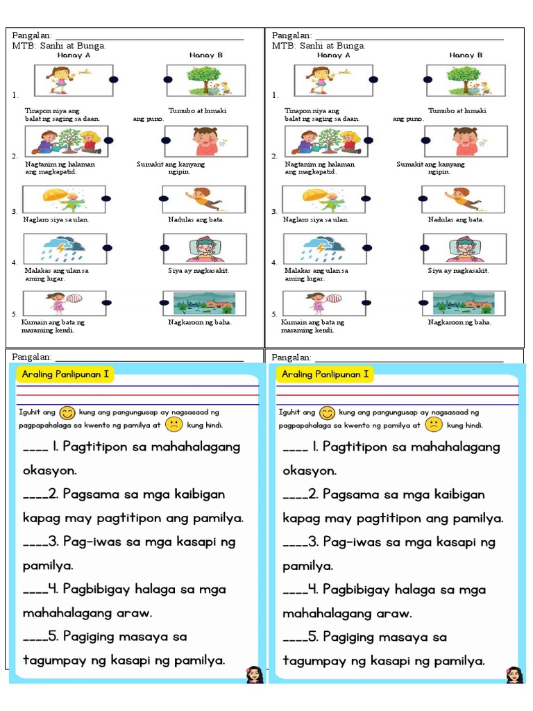 Sanhi at Bunga Activity Sheet | PDF