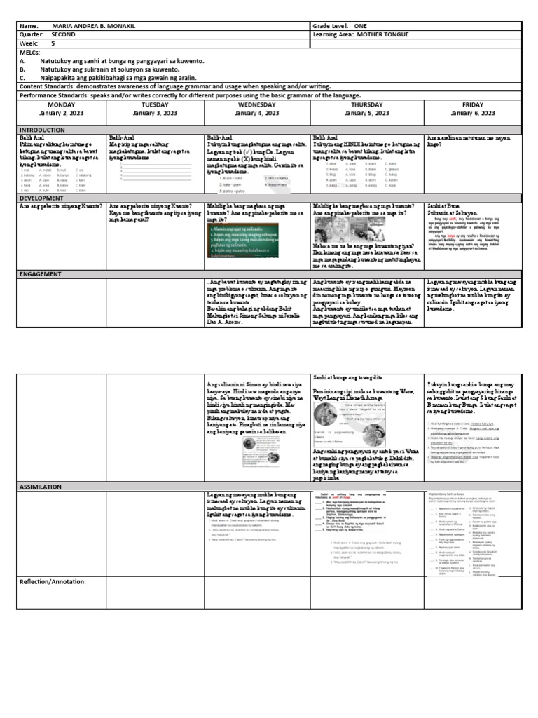 WLP q2 MTB Week 5-6 | PDF