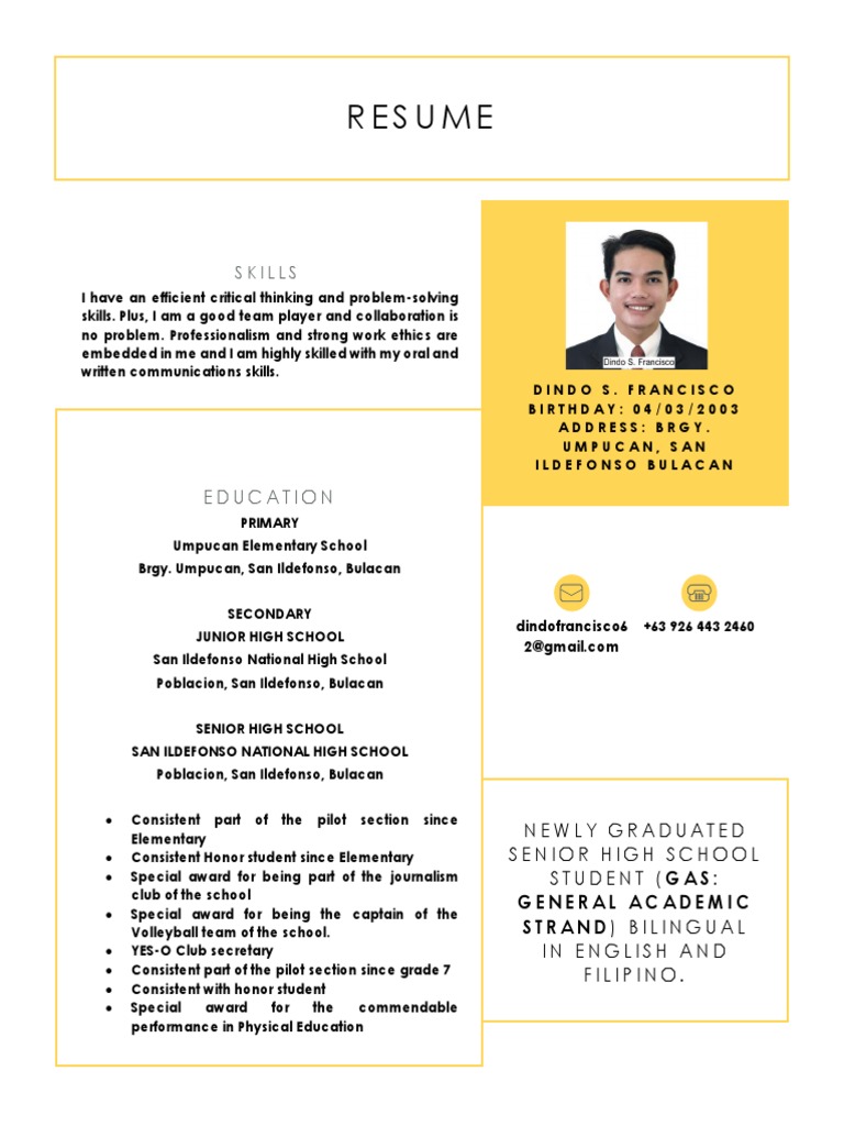 Dindo Resume | PDF