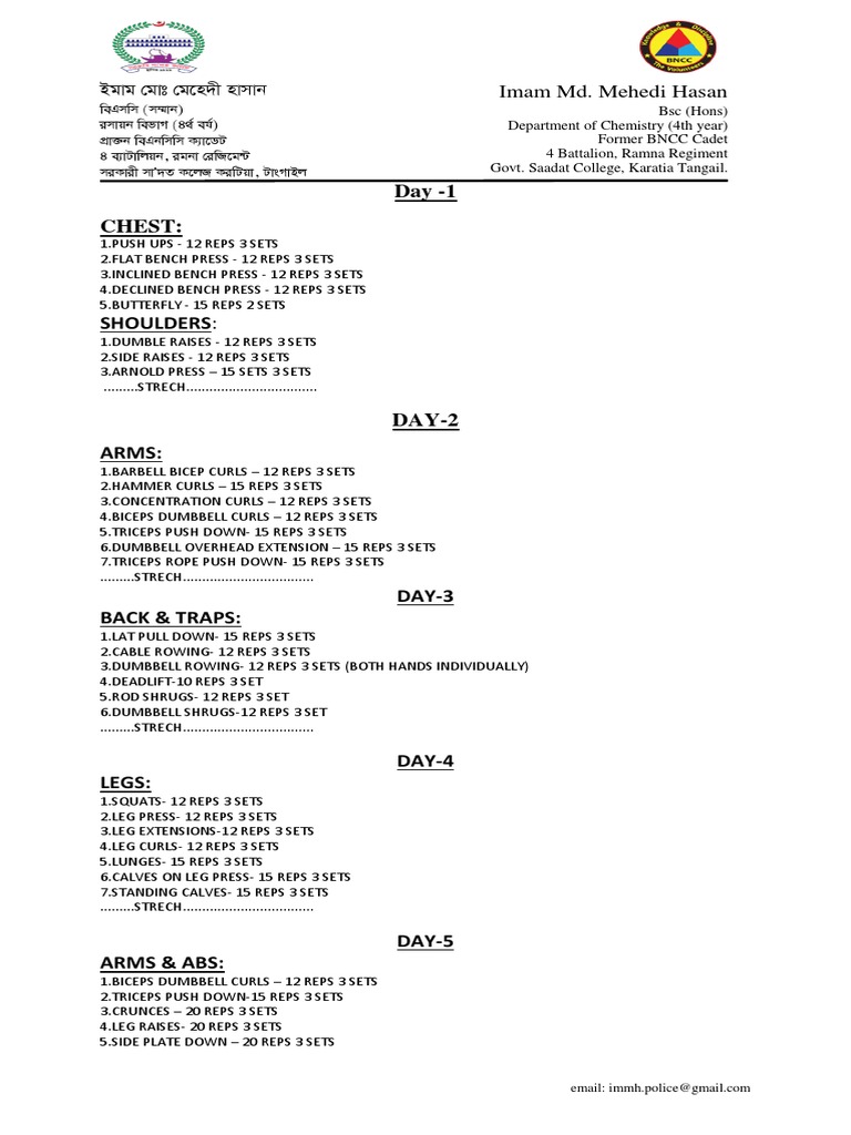 Phase 1 | PDF | Physical Exercise | Strength Training