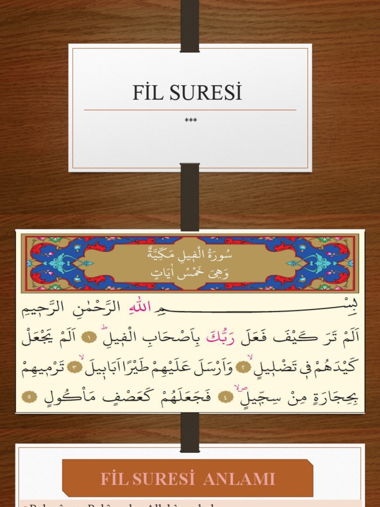 Fi̇l Suresi̇1 | PDF