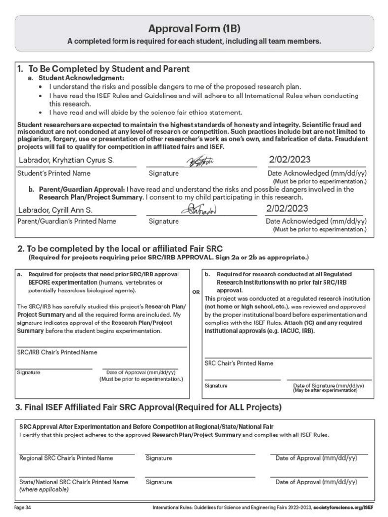 Labrador 1B Approval Formzz | PDF