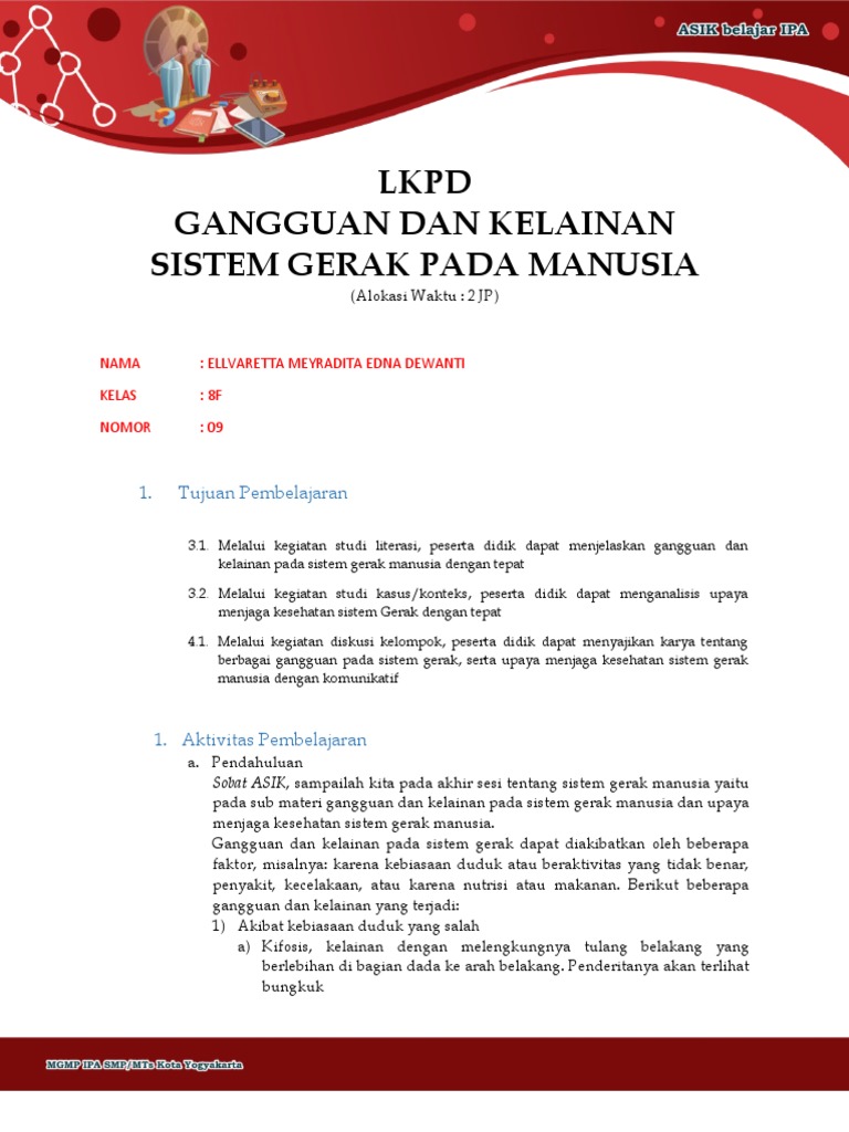 Gangguan Sistem Gerak Manusia | PDF | Pengembangan Diri