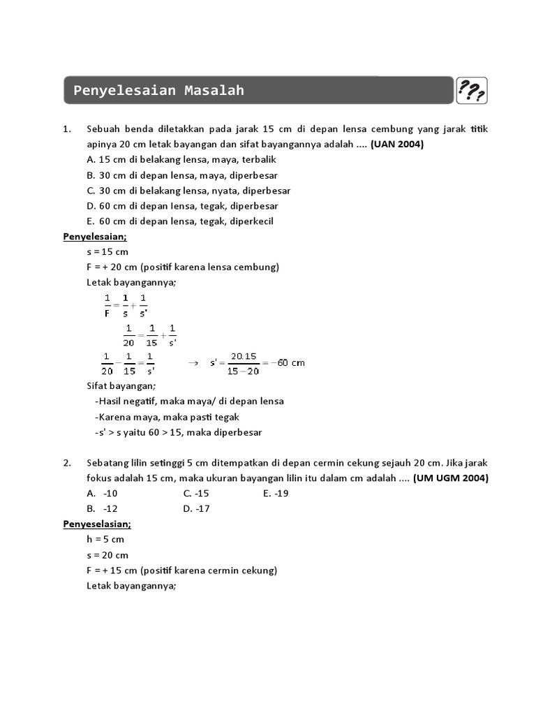 Bab 17 - Optika | PDF
