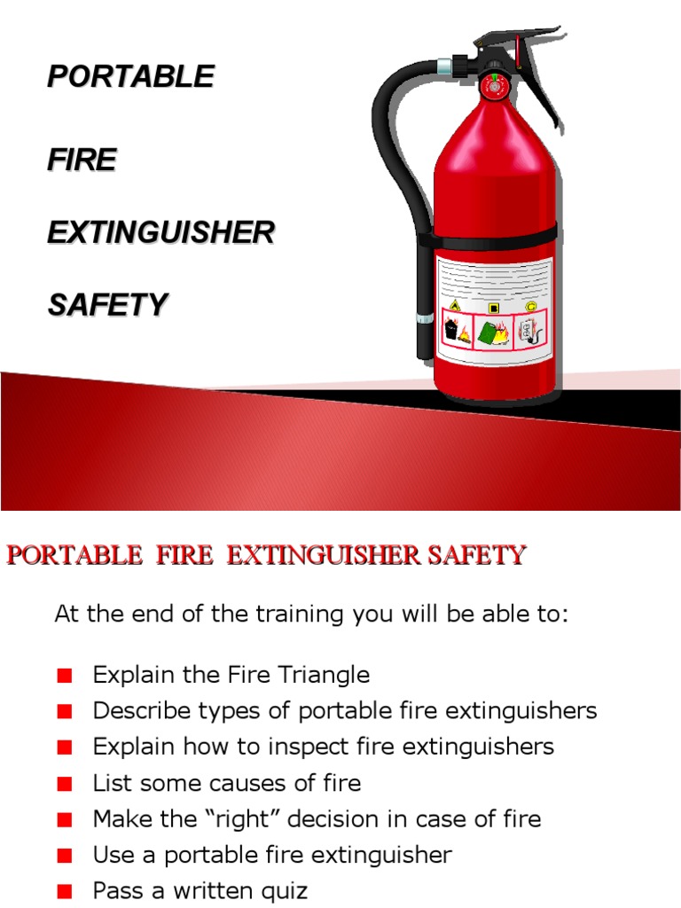 Fire Extinguisher Safety | PDF | Fires | Physical Chemistry