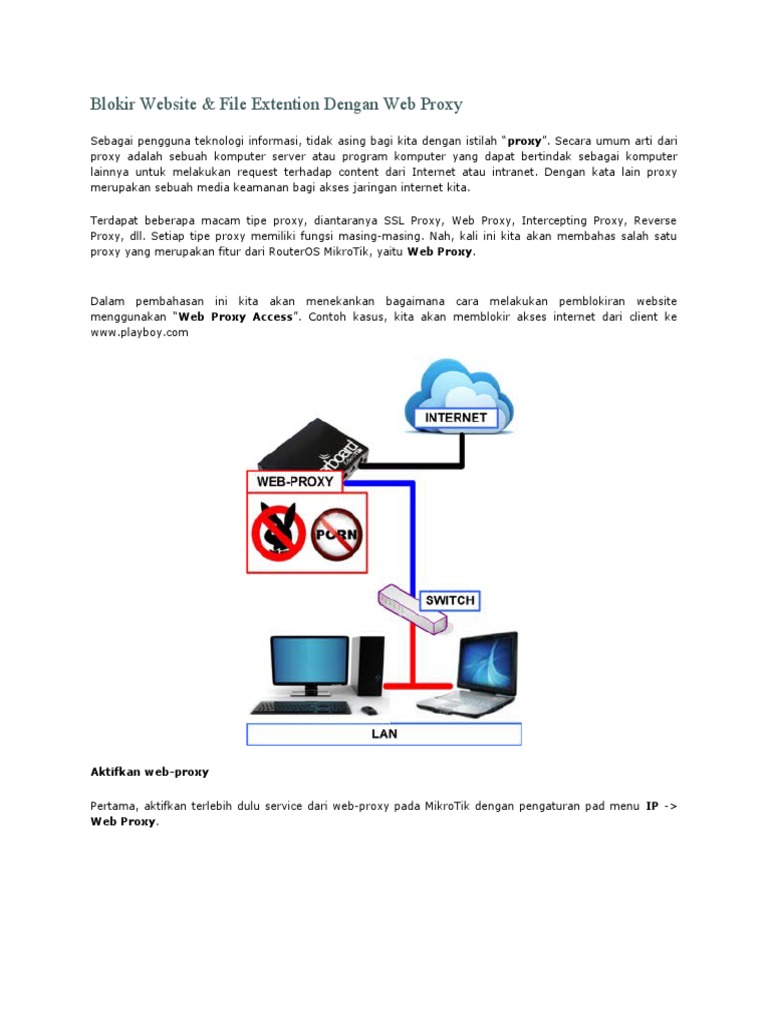 Blokir Website PROXY | PDF | Komputer