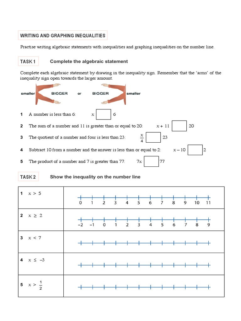 Gr7 Inequalities | PDF