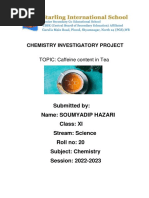 Chemistry Investigatory Project: Acidity in Tea Leaves | PDF