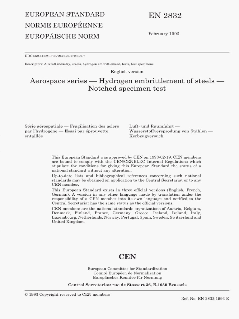 En 2832-1993 | PDF