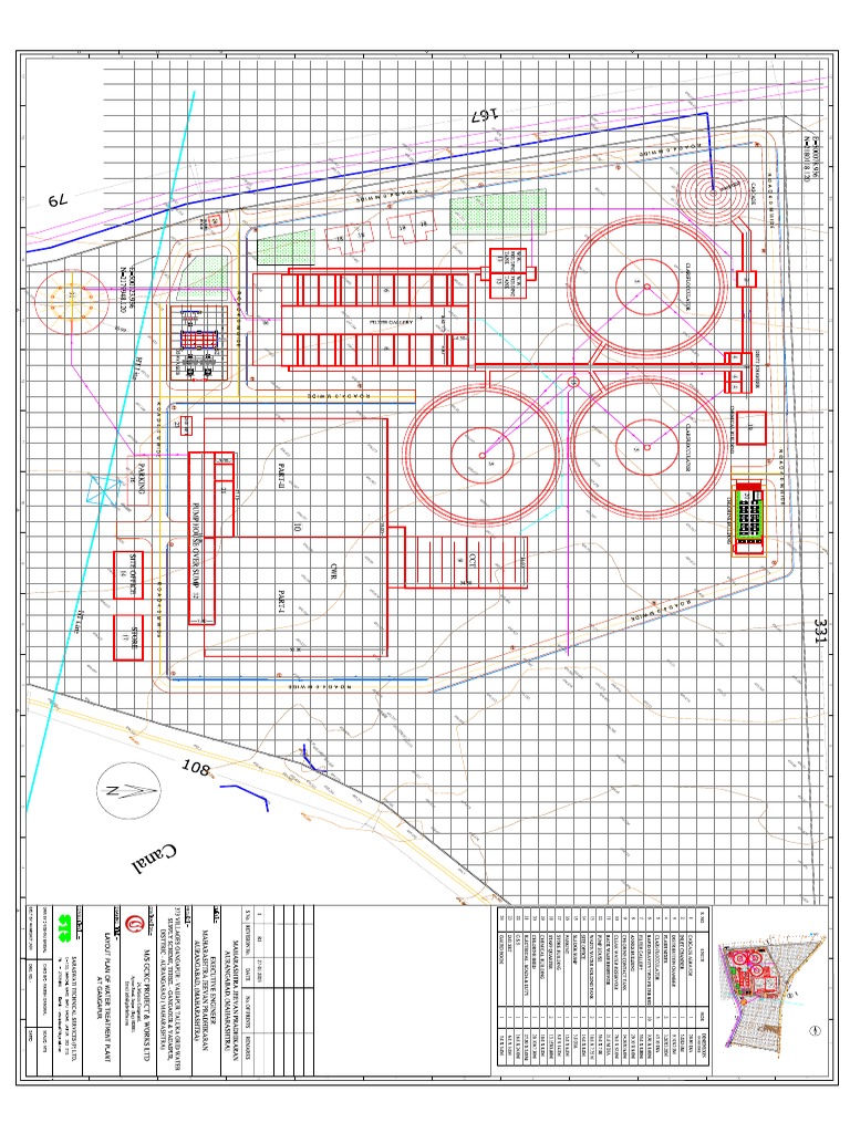 Final Revised Proposed WTP Layout Plan at Gangapur | PDF