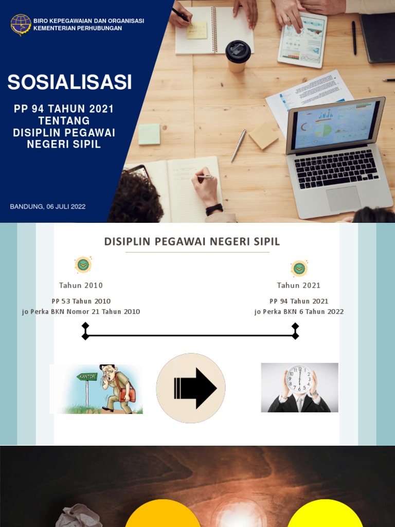 PP 94 Tahun 2021 Disiplin PNS BPTD Jabar 2022 | PDF