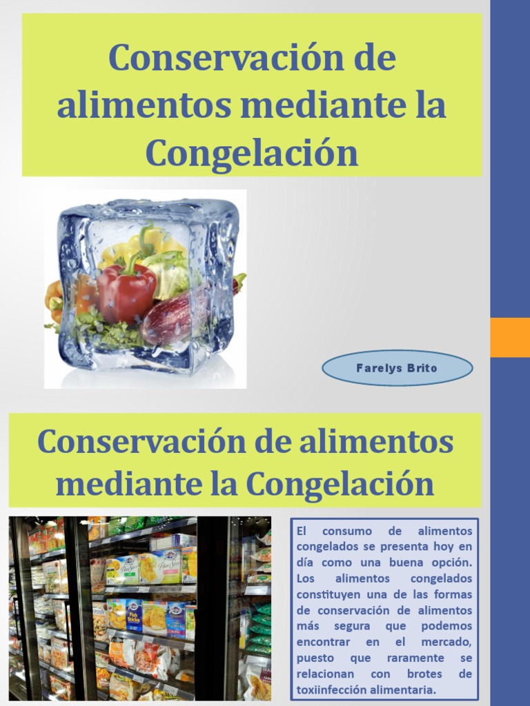 Congelacion de Alimentos | PDF | Alimentos | Agua