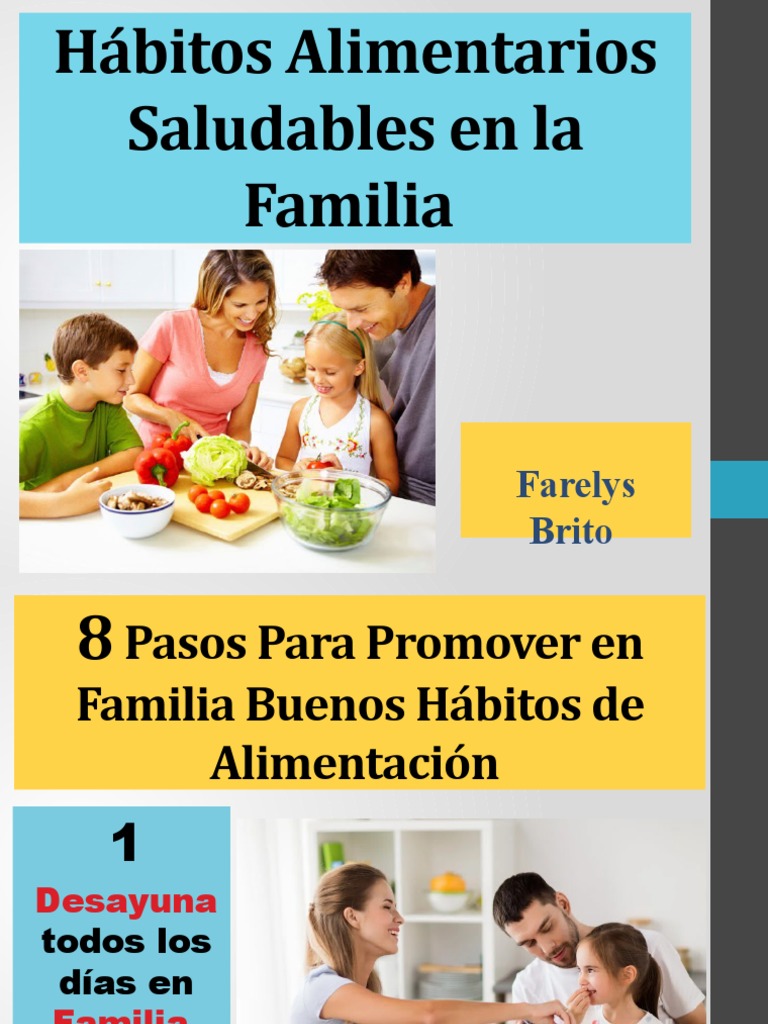 Hábitos Alimentarios Saludables en La Familia | PDF