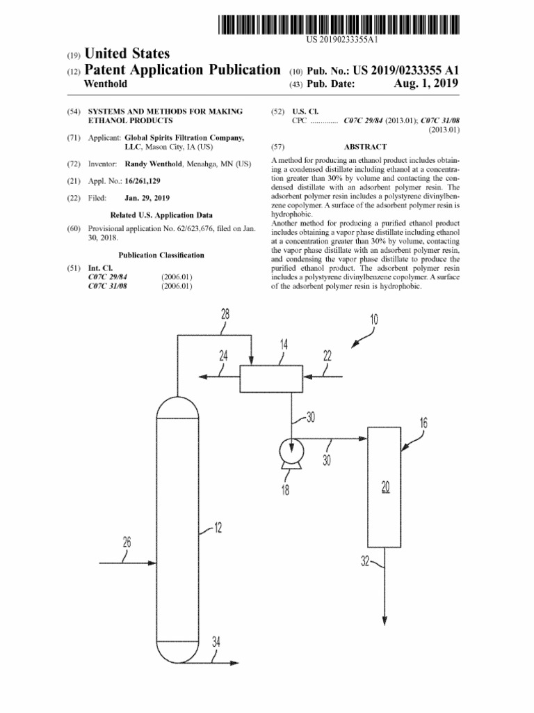 Paten Etanol Kel3 B IDL | PDF | Distillation | Ethanol