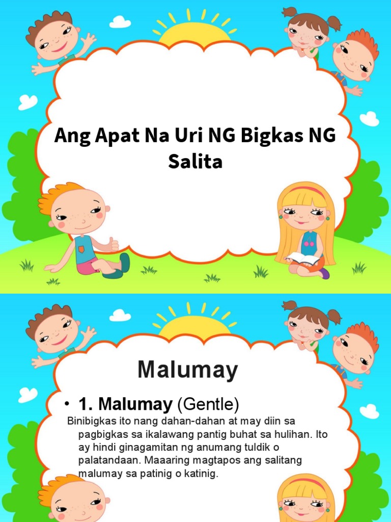 Ang Apat Na Uri NG Bigkas NG Salita | PDF