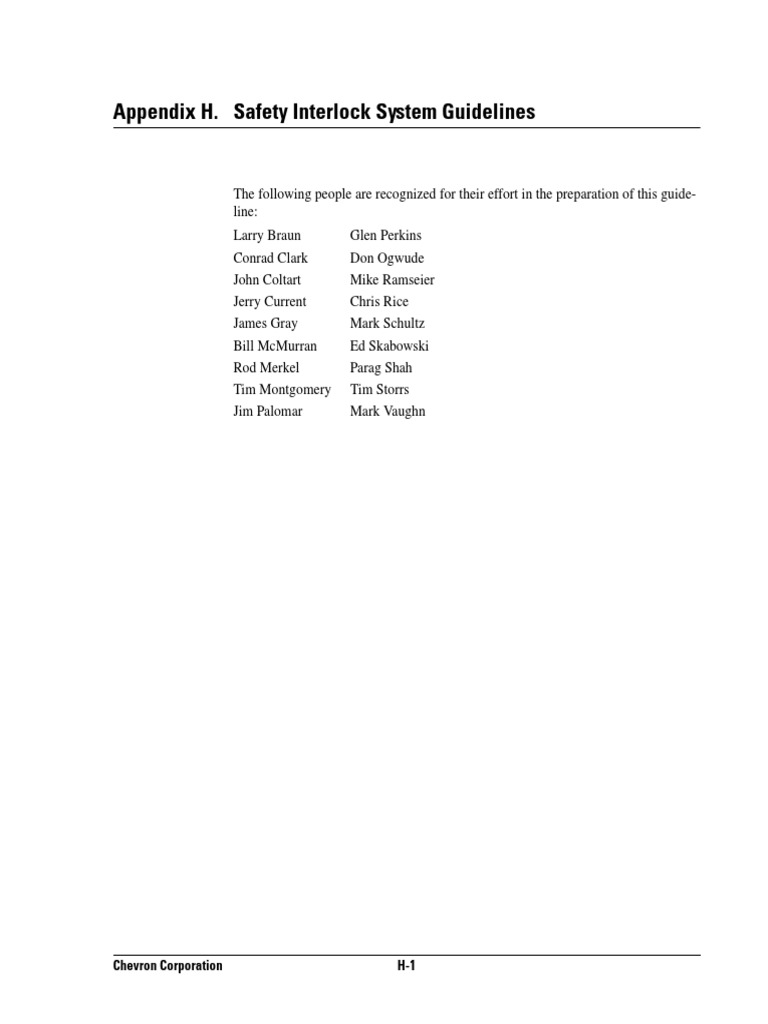 341.ICMAPPH Safety Interlock System Guidelines | PDF | Reliability ...