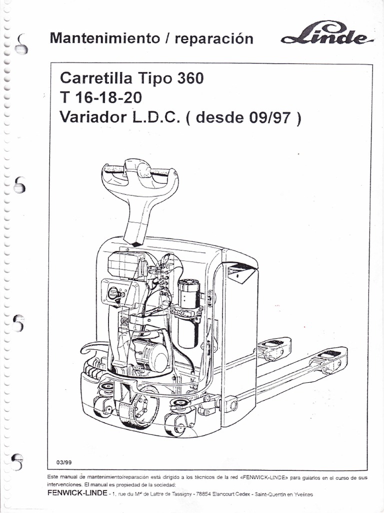 Linde t16 - 20 Type 360 | PDF | Bienes manufacturados | Ingeniería mecánica