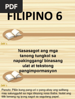 DLP - Q1 Lesson 6 Pagkasunod-Sunog NG Pangyayari | PDF