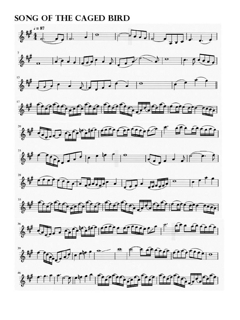 Song of The Caged Bird | PDF