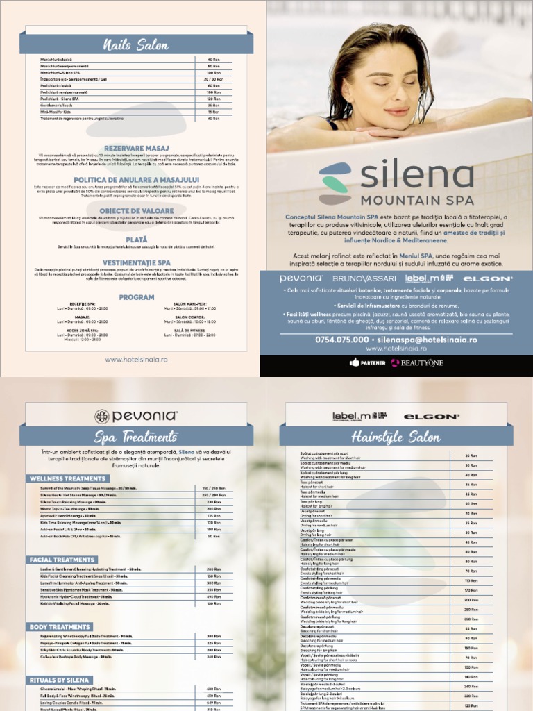 Web A4 Silena Spa Hotel Sinaia 2022 Compressed | PDF