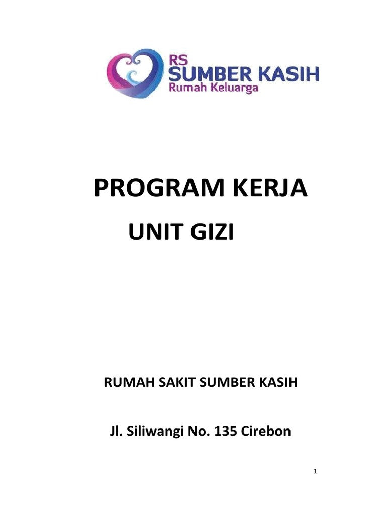 Program Kerja Unit Gizi 2022 | PDF