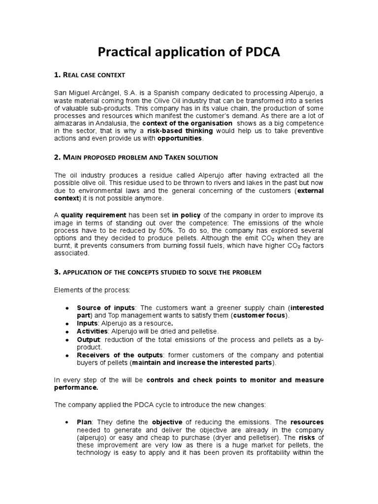 Practical Application of ISO 9001 Standard | PDF