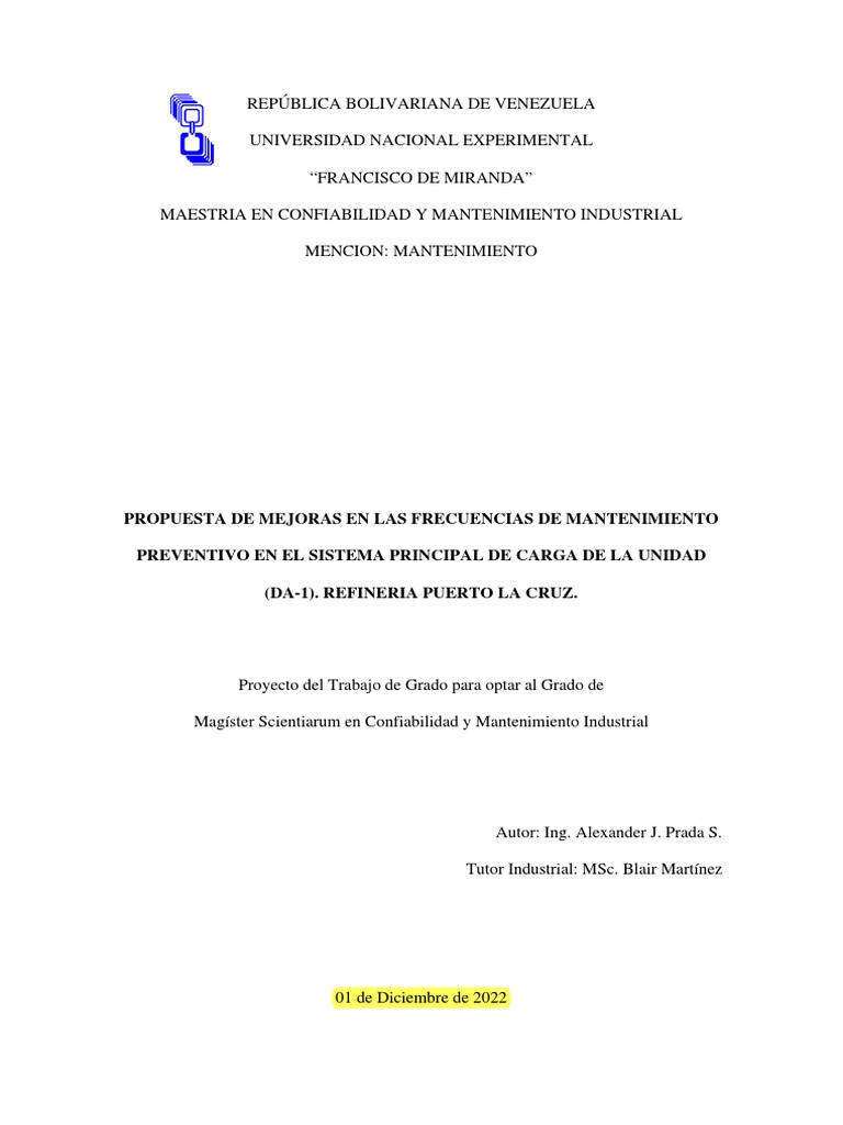 Capítulo I Seminario 1 Alex Prada Corregido | PDF | Refinería de ...