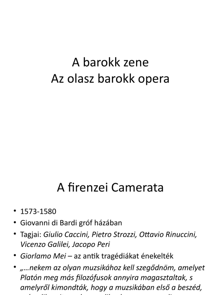 A Barokk Zene | PDF