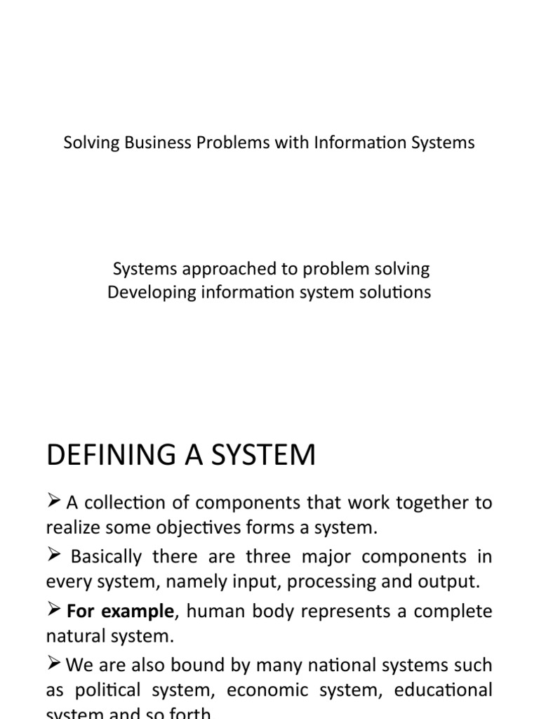 Developing Information System Solutions Week 3 | PDF | System ...