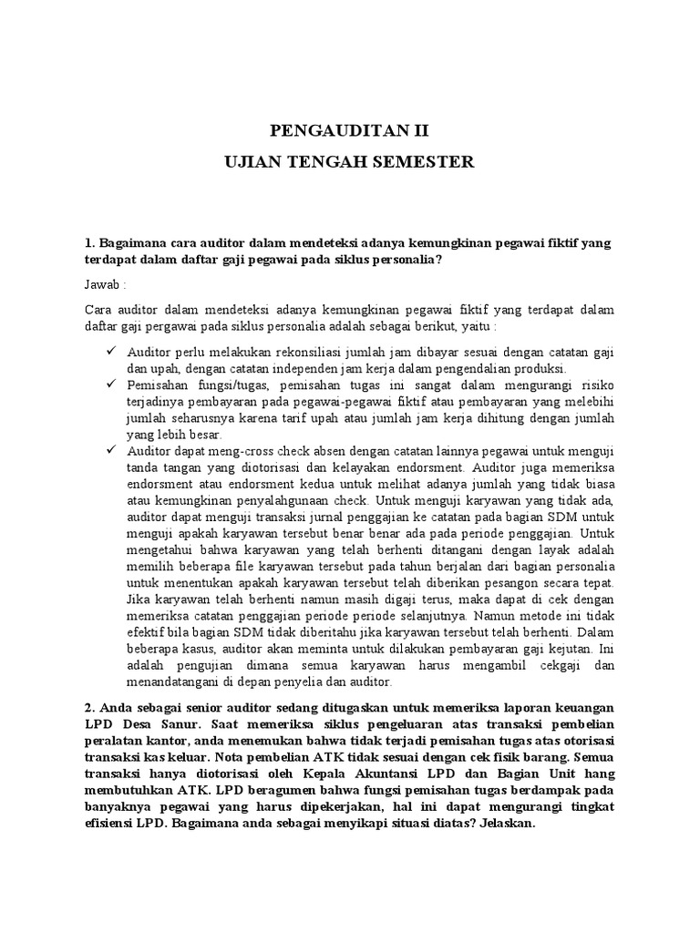 UTS Pengaduitan II | PDF