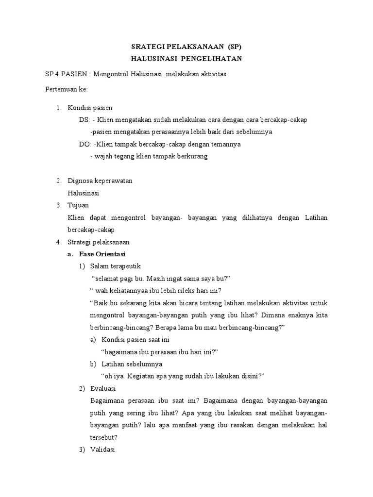 SP 4 Halusinasi | PDF