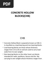 CHB Dimensions and Estimation Guide | PDF | Masonry | Concrete