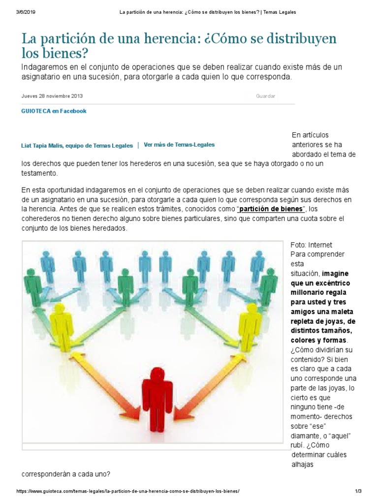 La Partición de Una Herencia - ¿Cómo Se Distribuyen Los Bienes - Temas ...