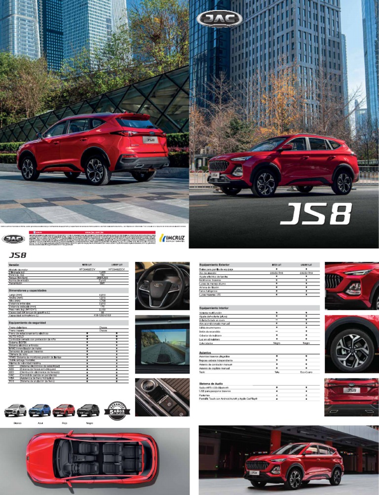 Ficha JAC JS8 2021 PRINT 1 | PDF
