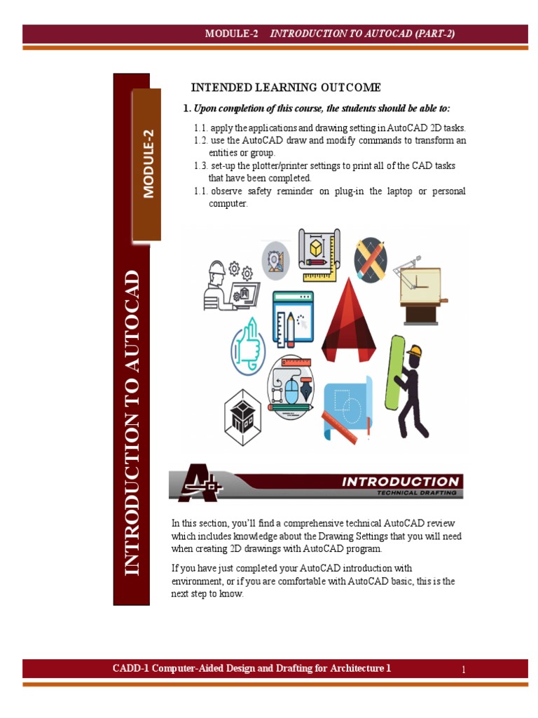 Module 2 - Cadd 1 | Download Free PDF | Technical Drawing | Ellipse