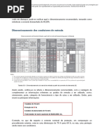 Tabela de Dimensionamento de Eletroduto | PDF | Eletricidade | Eletricista