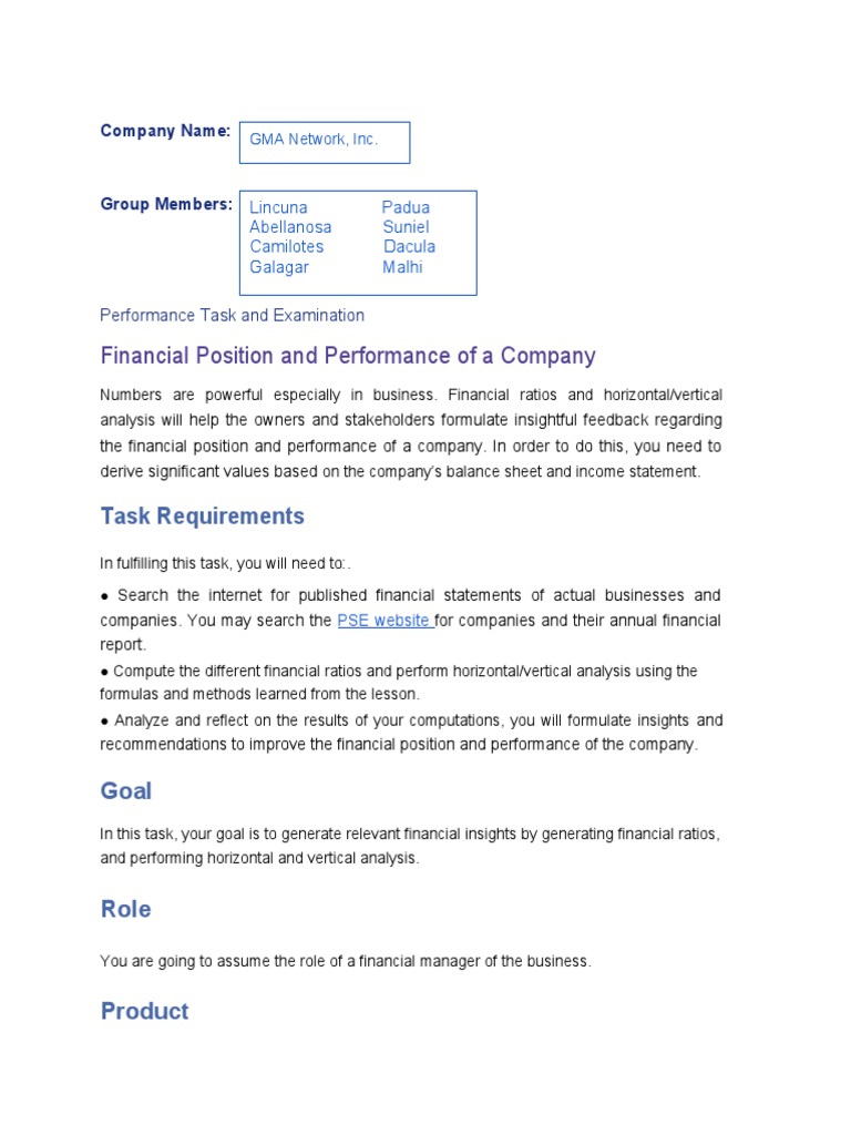 Financial Analysis Group - 1 | PDF | Working Capital | Equity (Finance)