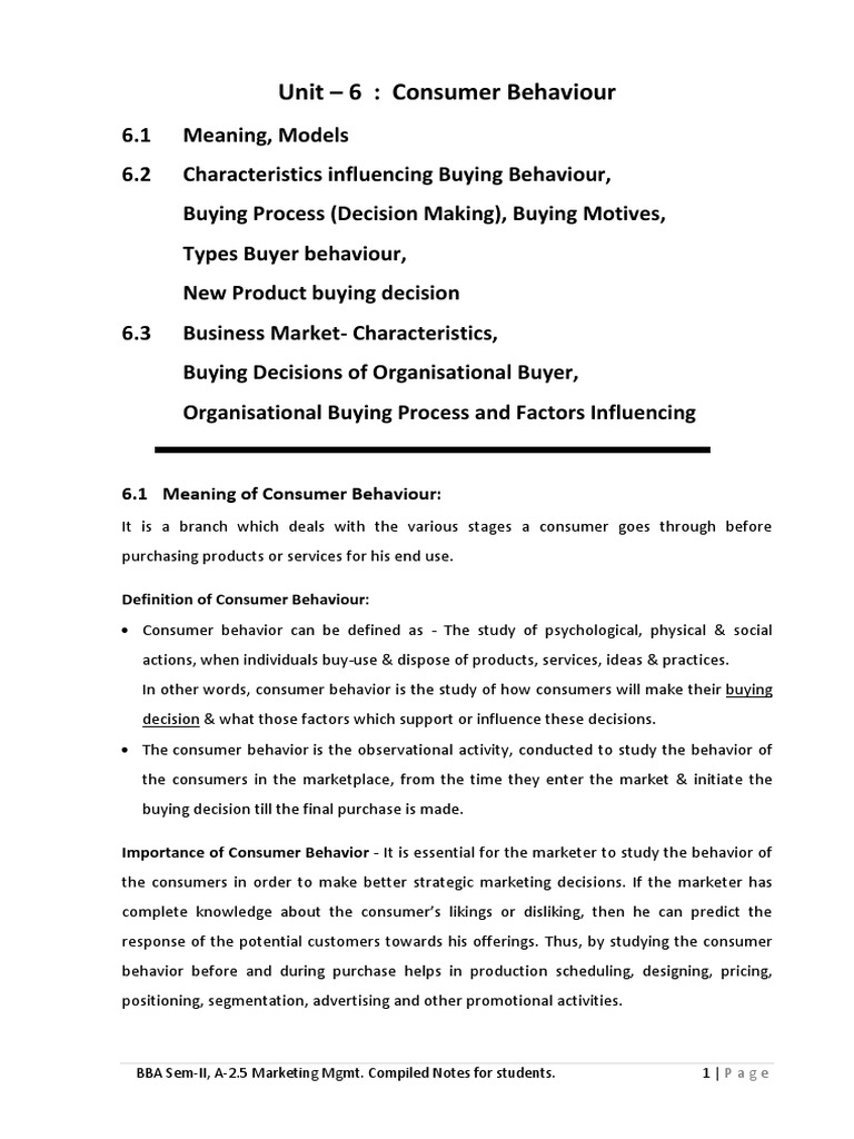 Understanding Consumer Behavior: An Analysis of Factors Influencing Buying Decisions and Models ...
