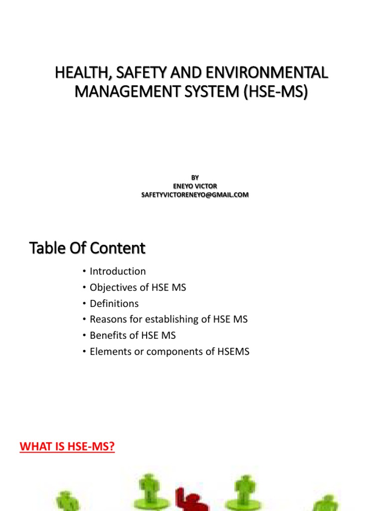 Hse MS Slides | PDF | Occupational Safety And Health | Risk